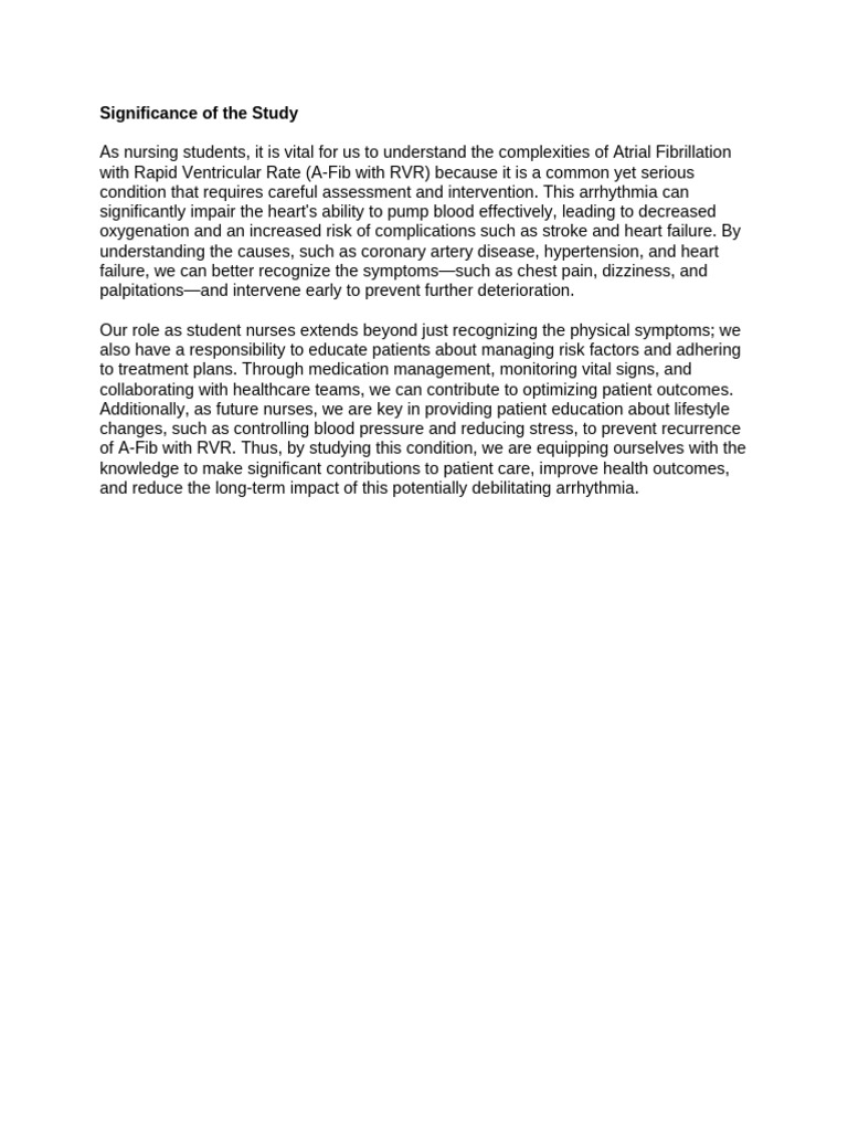 Significance of The Study | PDF