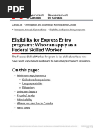 Manitoba Immigration MPNP Points Worksheet Interactive | PDF ...
