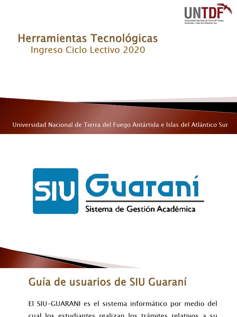Tutorial_SIU_Guarani_Perfil_Estudiante_1605194774 | PDF | Contraseña | ciberespacio