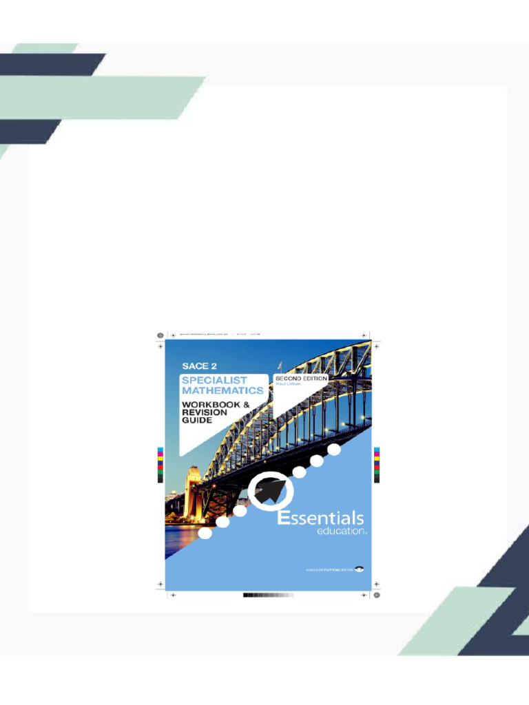 Specialist Mathematics Workbook and Revision Guide 3rd Edition Paul ... Specialist Mathematics Workbook and Revision Guide 3rd Edition Paul ...