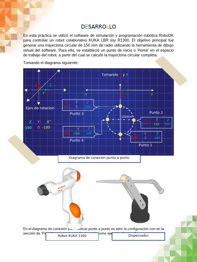 Practica de Robodk | PDF | Robot | Robótica
