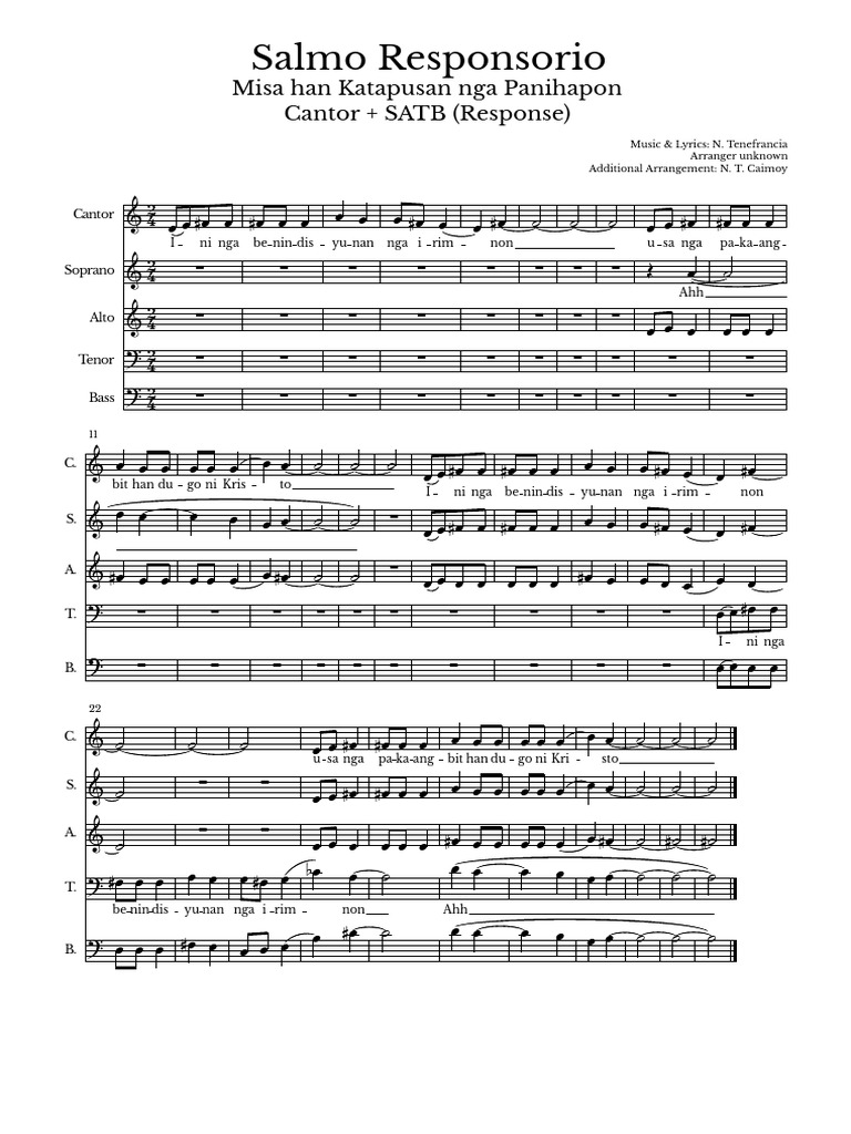 Holy Thursday Psalm | PDF