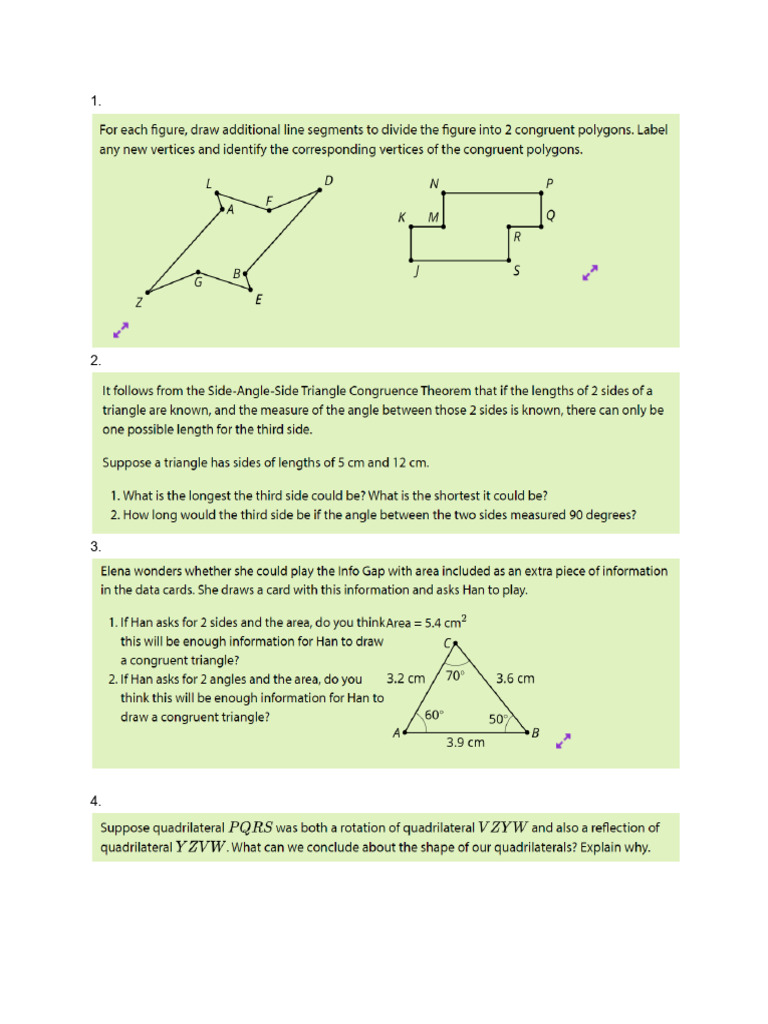 Geometry 2A 10_18 AE | PDF