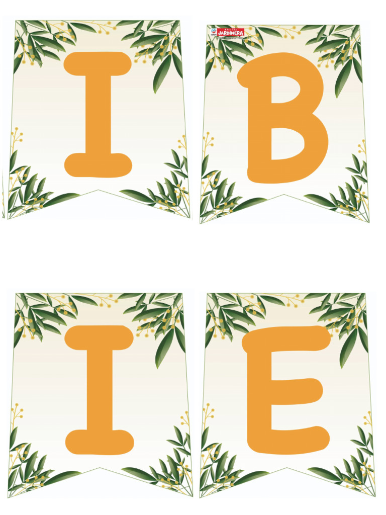 Banderines Bienvenido-Carteles Identificatorios | PDF