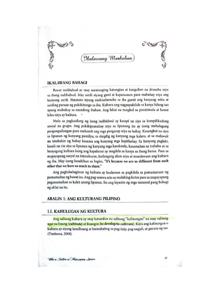 Fil 101 - Chapter 2 | PDF