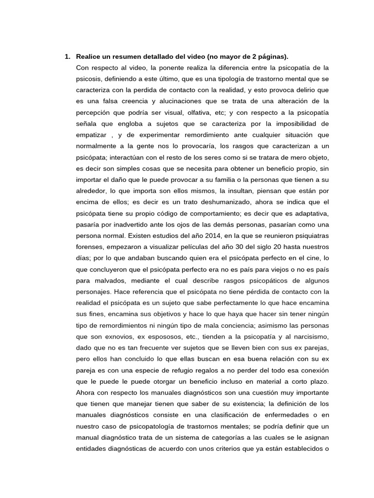 Maria Isabel Zapata Aquino | PDF | Manual Diagnóstico y Estadístico de ...