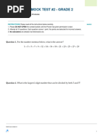 AMO Mock Test 2 Grade 7 | PDF | Teaching Mathematics