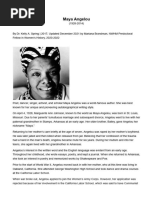 The Life of Maya Angelou | PDF | Maya Angelou