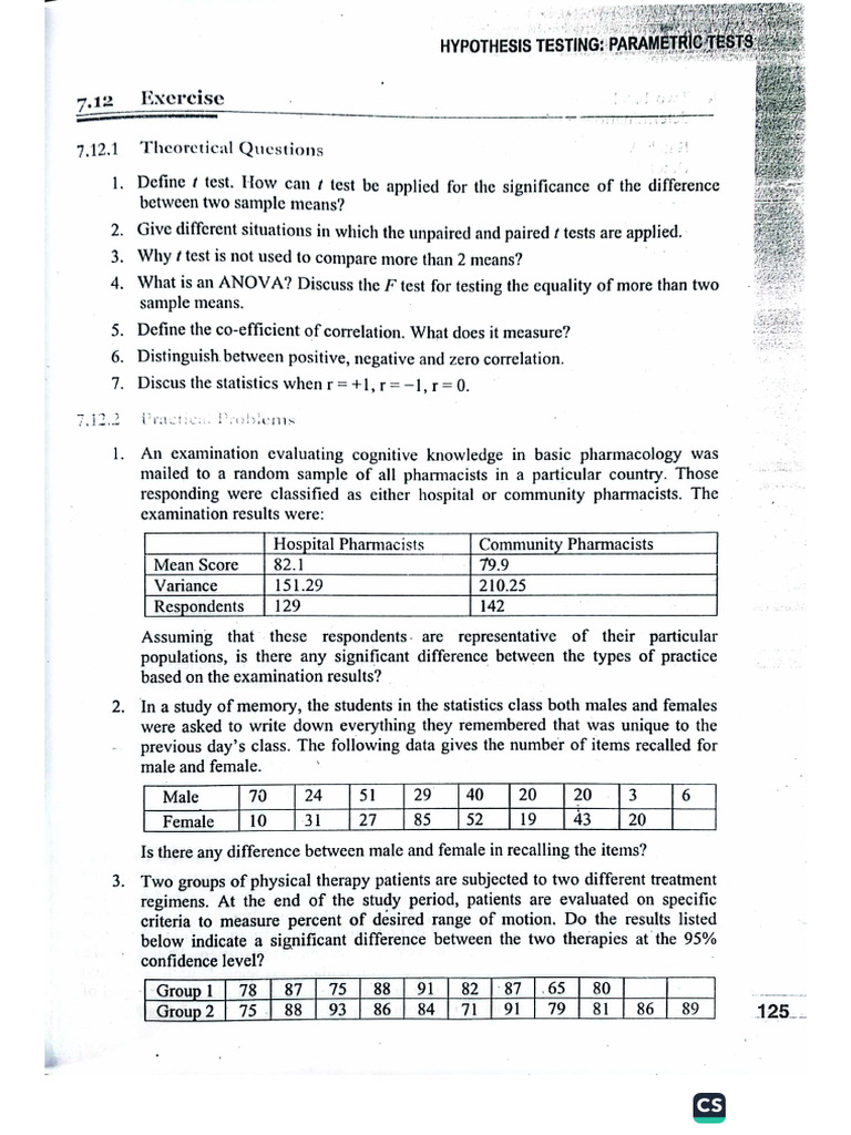 Stat Math 1to10 | PDF
