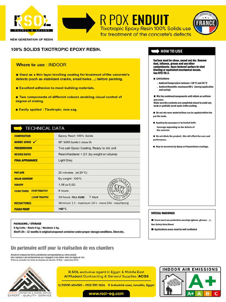FT RPOX ENDUIT ENGL 02-2016 Final | PDF