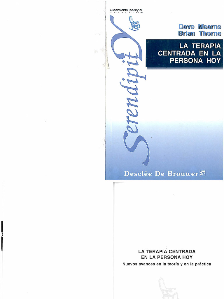 3 - La Terapia Centrada en La Persona Hoy - Dave Mearns - Brian Thorne ...