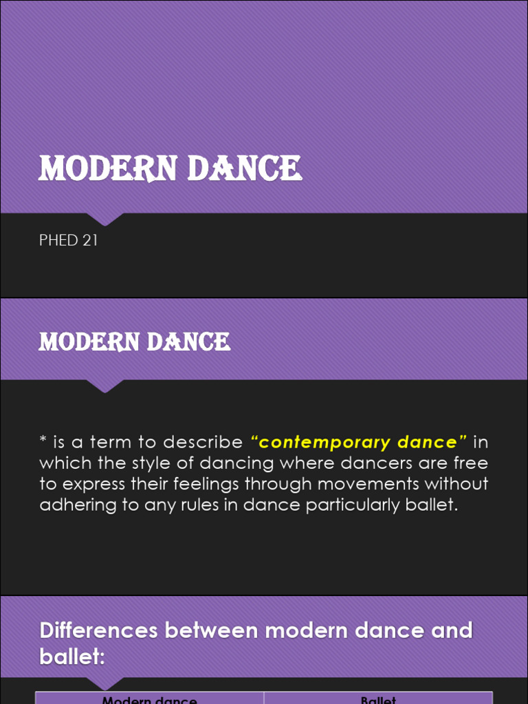 contemporary dance | PDF | Dances | Choreography