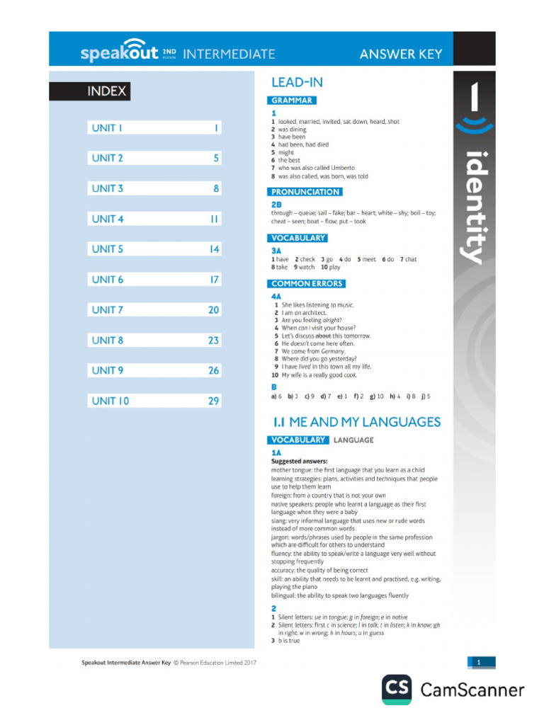 Speakout - 2e - Student - Book - Answer - Keys - Intermediate Pages 1 ...
