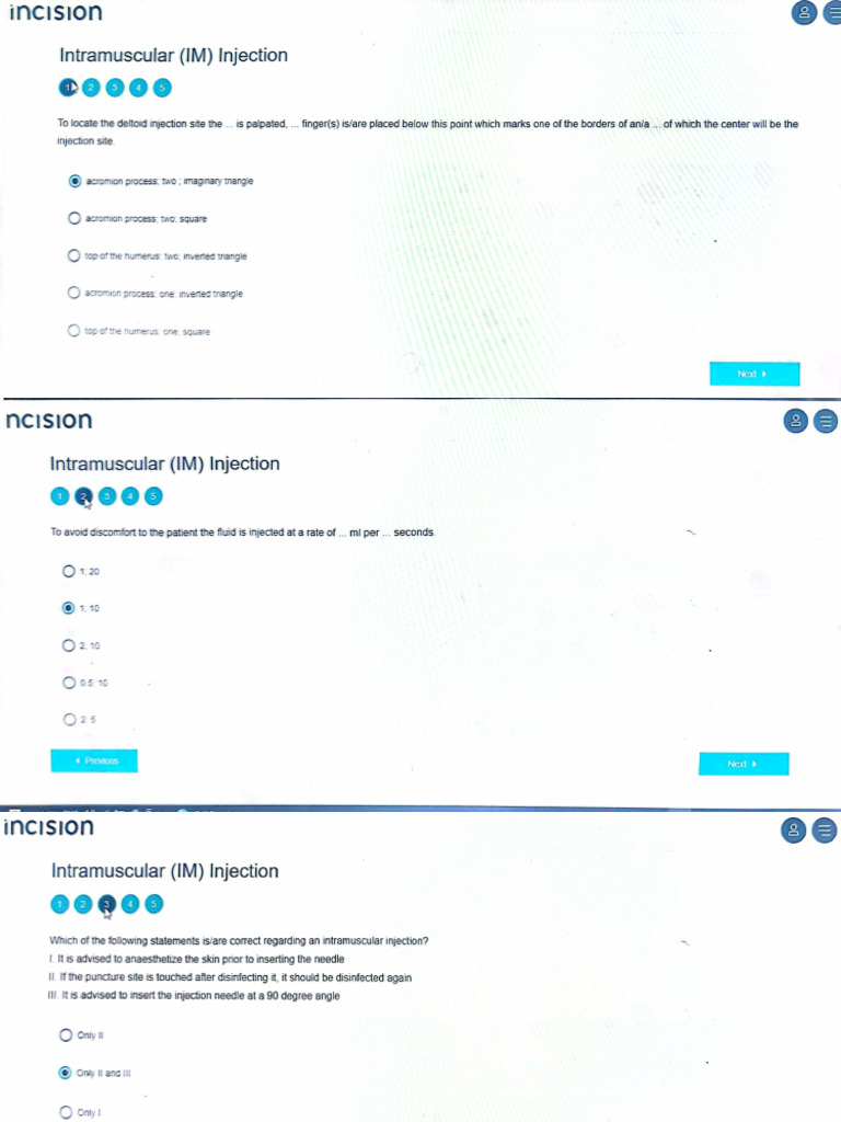 Intramuscular Injection | PDF