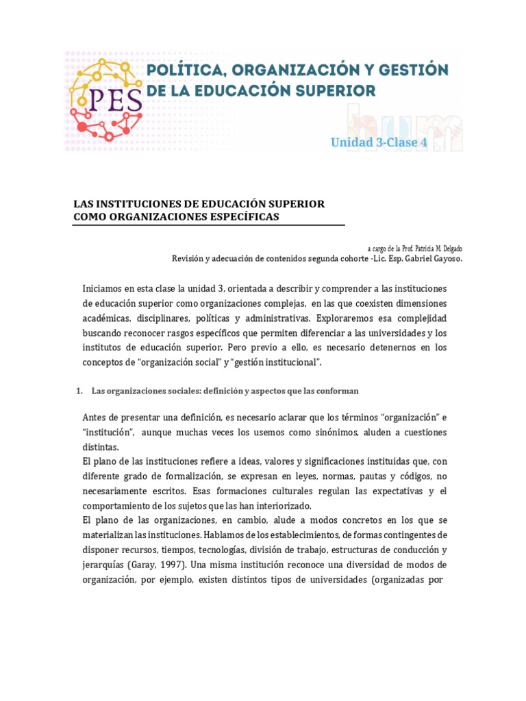 Clase 4 POGES (1) | PDF | Institución | Evaluación