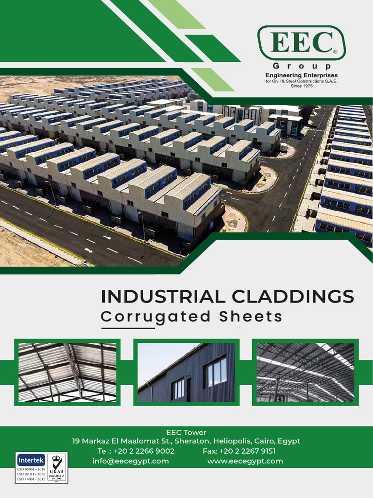 EEC Group Industrial Cladding - Corrugated Sheets | PDF