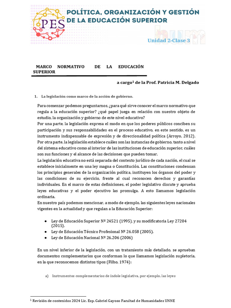 Clase 3 POGES 1 | PDF | Universidad | Ministerio (Departamento de Gobierno)