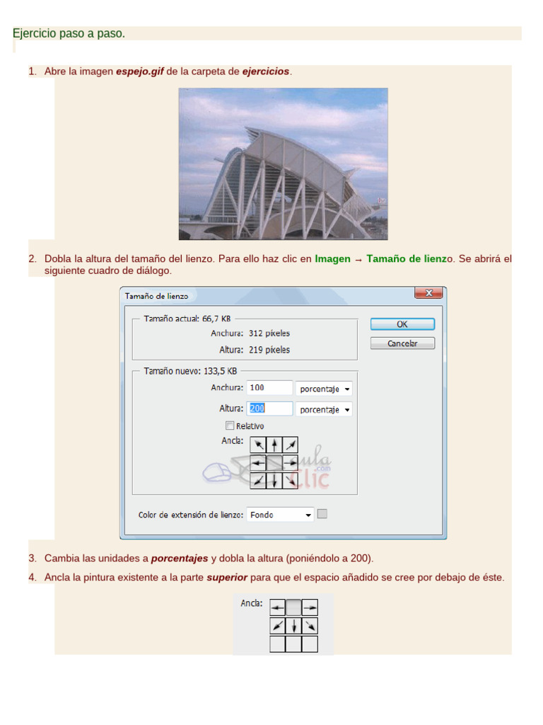 Crear un reflejo de imagen en Photoshop | PDF