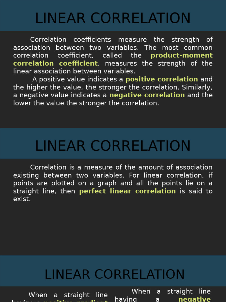 Understanding Linear Correlation and Regression | PDF | Regression ...