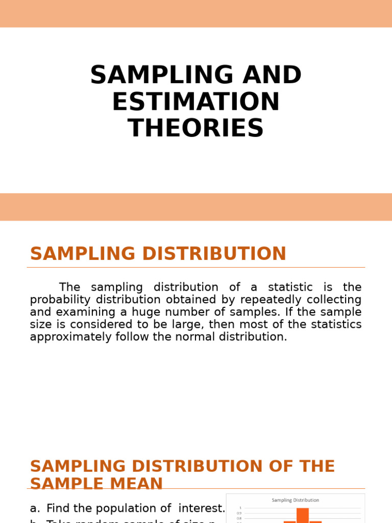 Sampling and Estimation Theories | PDF | Confidence Interval | Standard Deviation