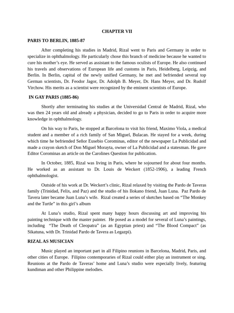 WRITTEN REPORT -RIZAL Final | PDF