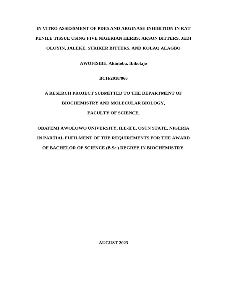 Awofisibe Akintoba (Abstract) | PDF | Ic50 | Antioxidant