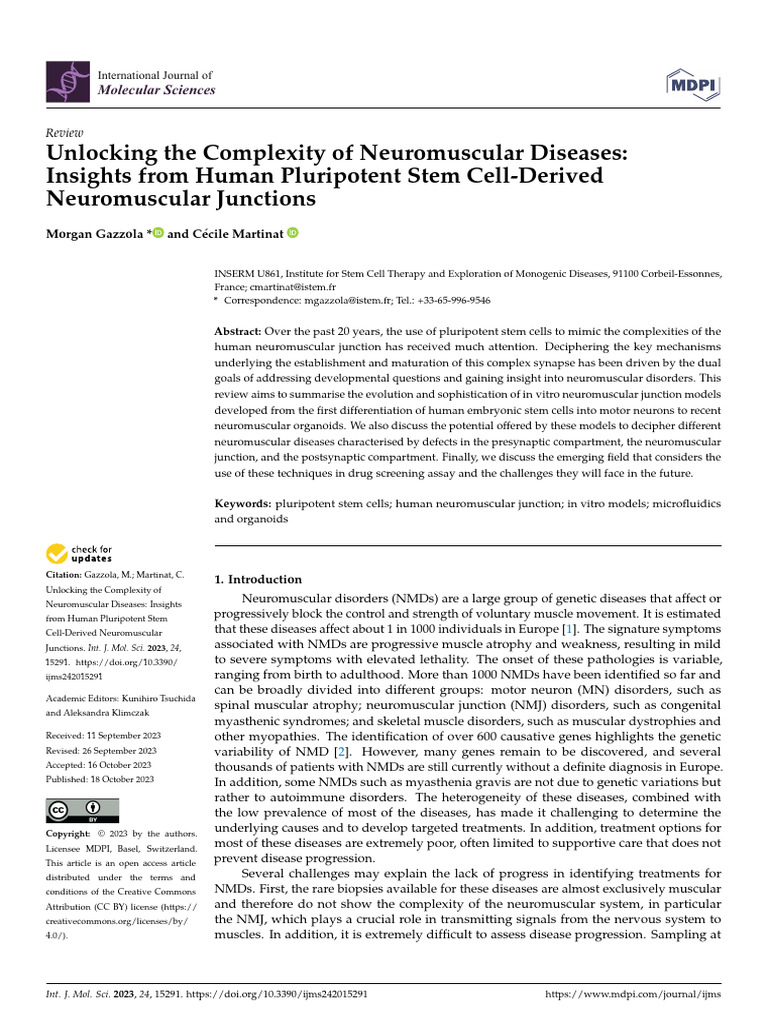 Unlocking The Complexity of Neuromuscular Diseases | PDF ...