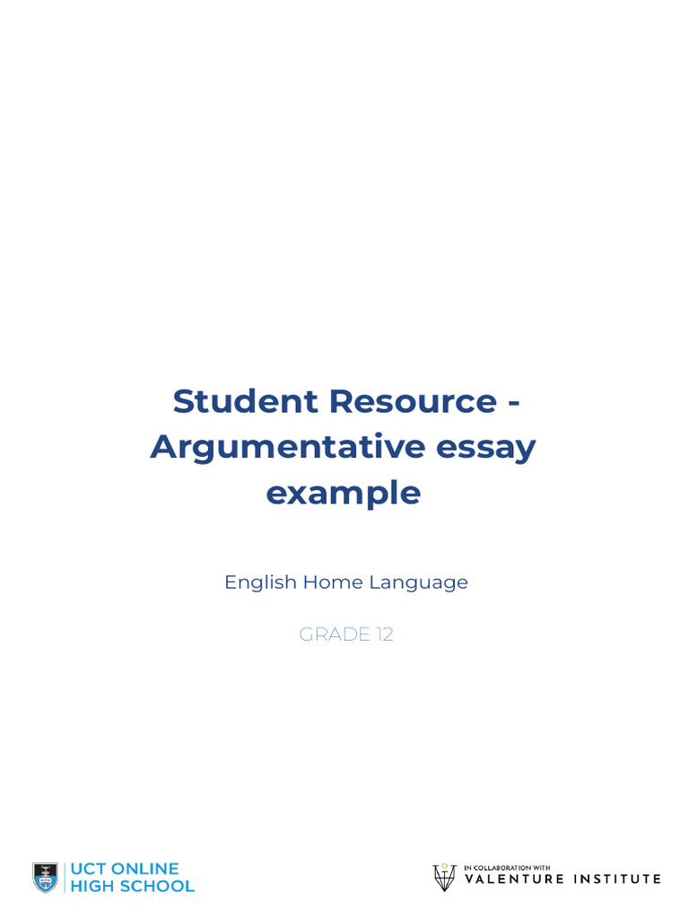 Grade 12 - English - CAPS - M3 - 3.5 - Student - Resource | PDF