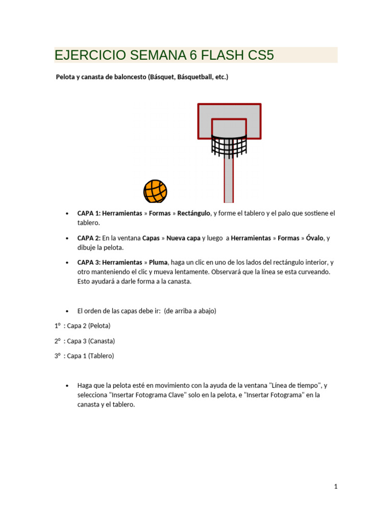 Ejercicio Semana 6 Flash CS5 | PDF