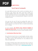 51 Talk | PDF | English As A Second Or Foreign Language | Teachers