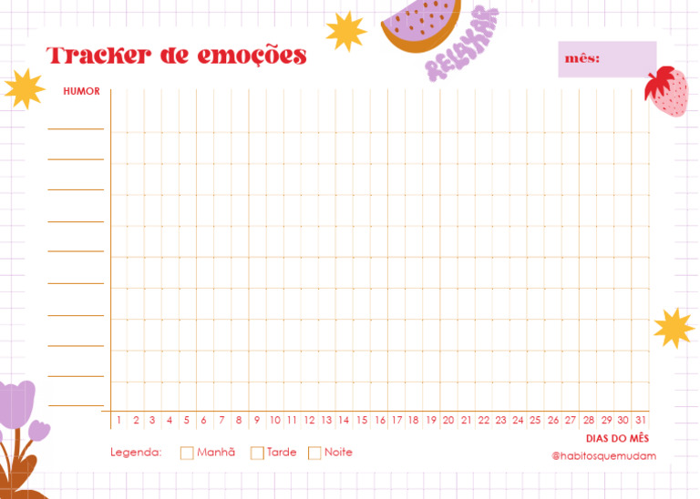 Emocoes Tracker - Hábitos - Setembro | PDF