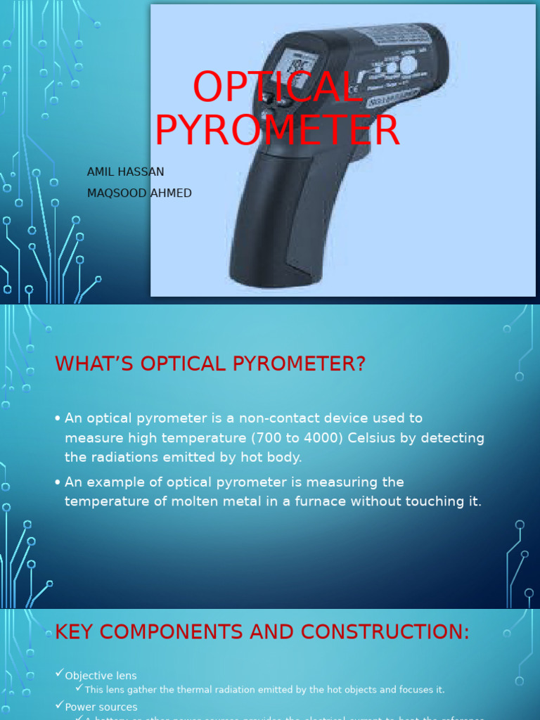 Optical Pyrometer | PDF