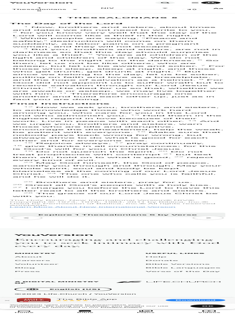 1 Thessalonians 511 Therefore Encourage One Another and Build Each ...