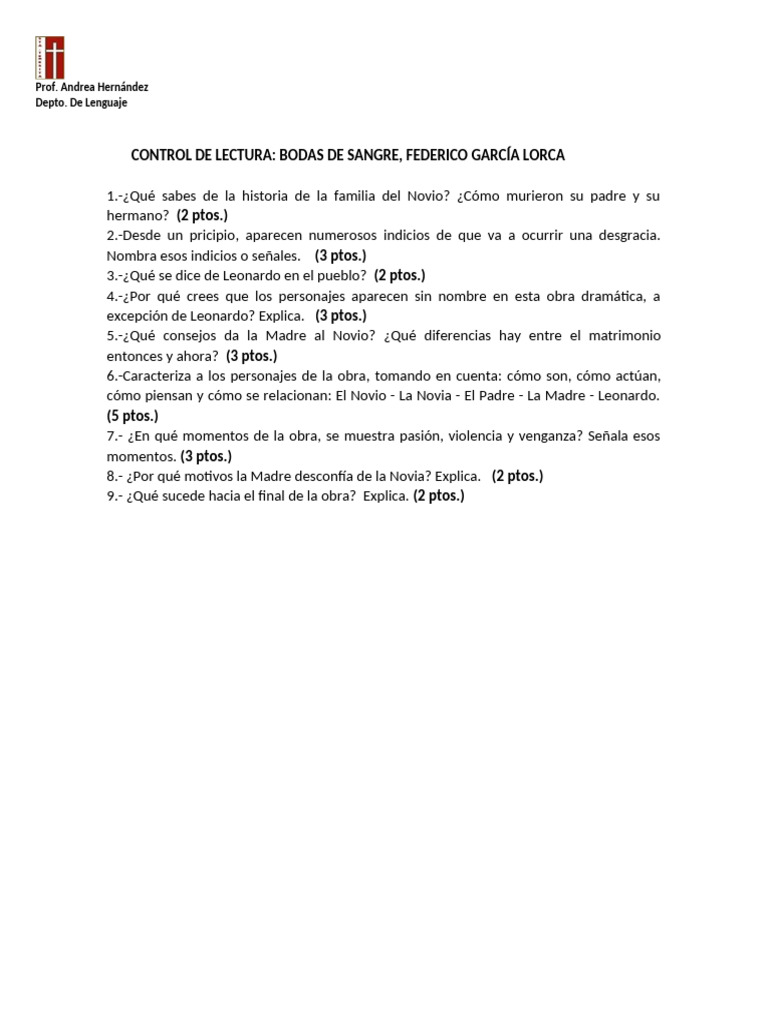 Bodas de Sangre | PDF