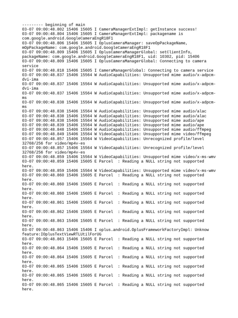 Log Cat 1741305648401 | PDF | Computer Programming | System Software