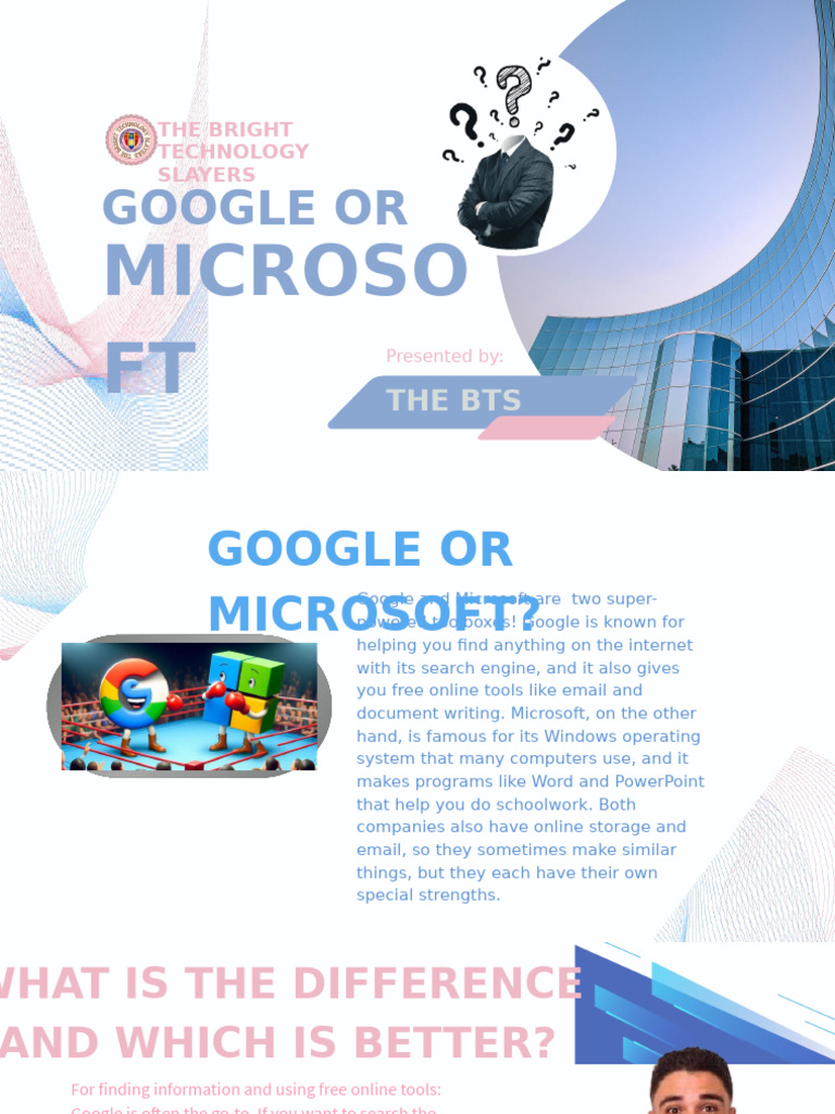 The difference between google and microsoft | PDF