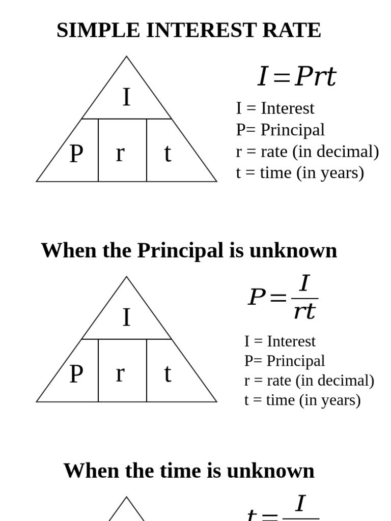 Simple Interest Formula Activity | PDF