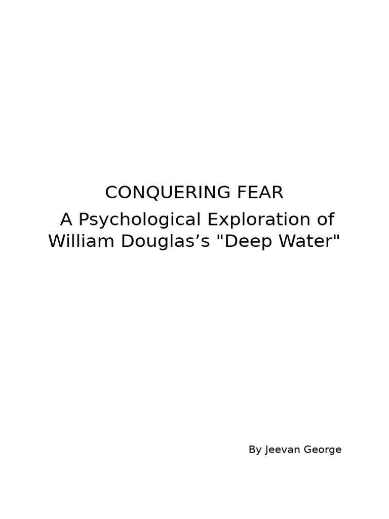 CONQERING FEAR | PDF | Fear | Phobia