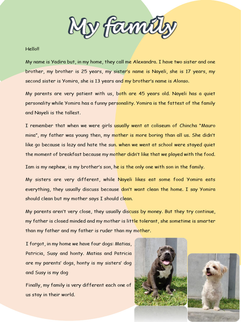 My Family | PDF