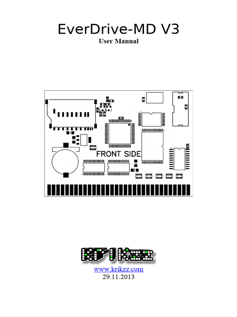 EverDrive-MD V3 User Manual | PDF | Read Only Memory | Computer File