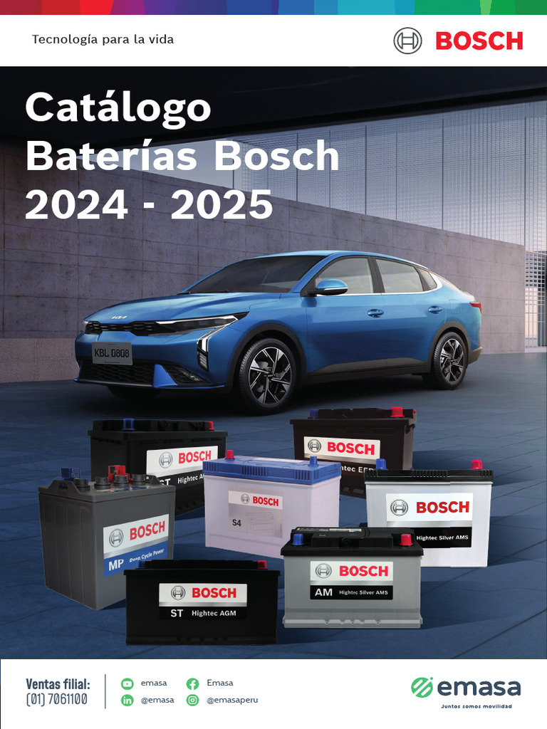 Catalogo Baterias Bosch 20204 2025 Baterias Al Toque | PDF | Coche | Vehículos