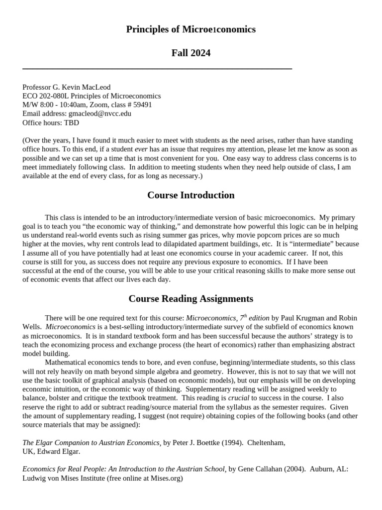MacLeod ECO 202 080L 7W2 Fa24 | PDF | Economics | Capitalism
