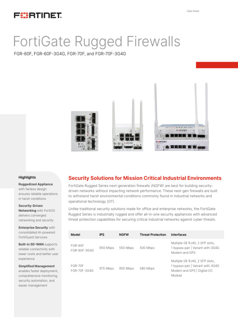 contentdamfortinetassetsdata-sheetsFortiGate Rugged Series PDF | PDF ...