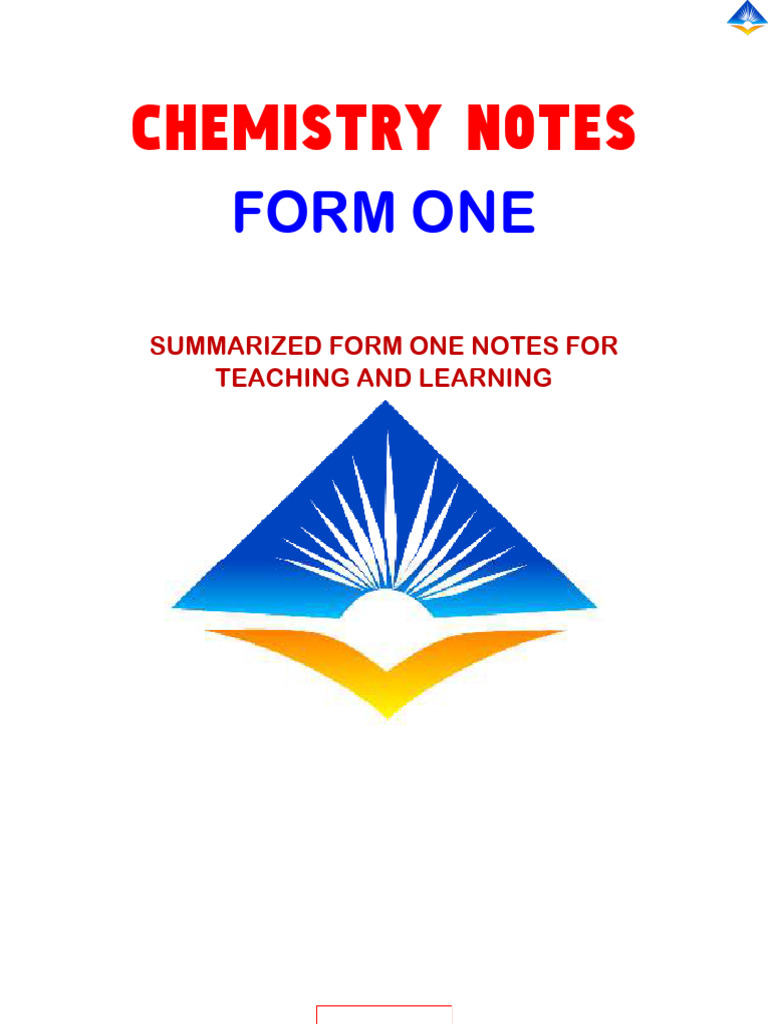 Chemistry Form One Notes | PDF | Filtration | Alloy