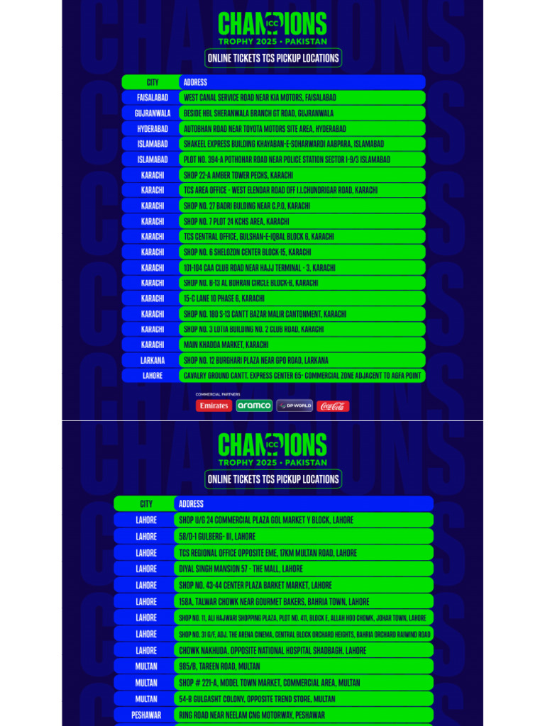 Ticket Self Collection Centres | PDF