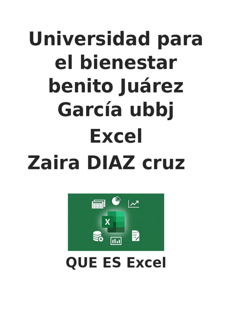 EXCEL ZAIRA DIAZ CRUZ | PDF