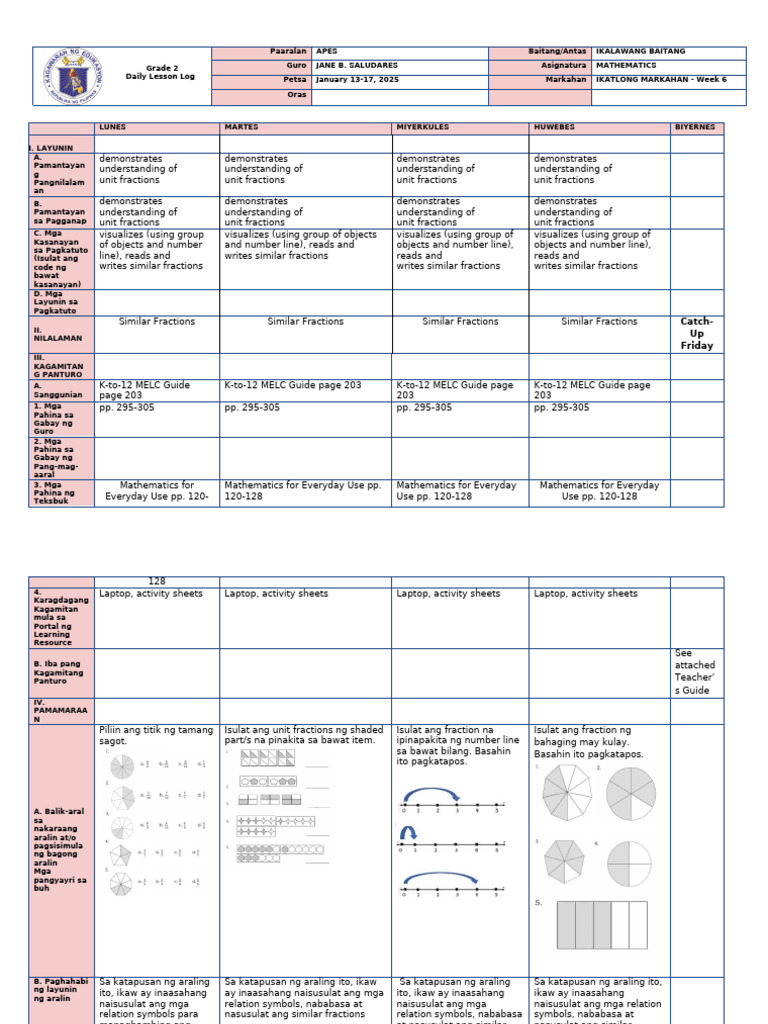 q3 Week6 DLL Mathematics 2 | PDF