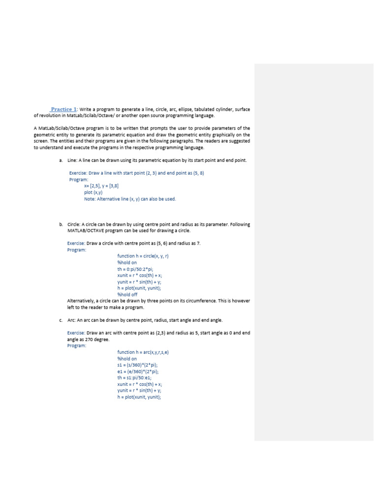 CAD Programming 2022 | PDF | Analytic Geometry | Euclidean Geometry