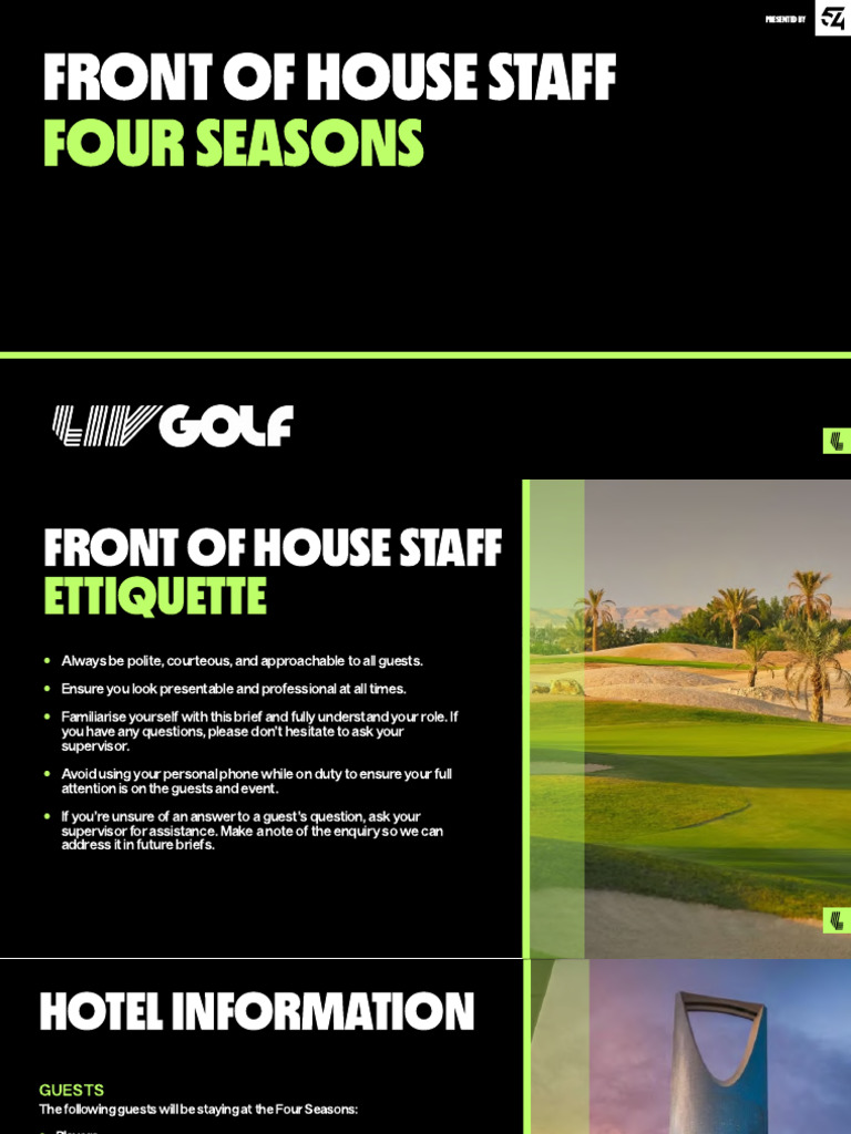 Four Seasons Hotel Brief | PDF