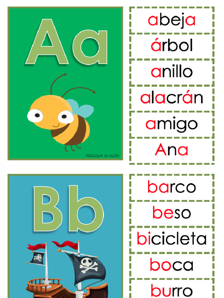 Gran Silabario de Sílabas Simples y Trabadas | PDF